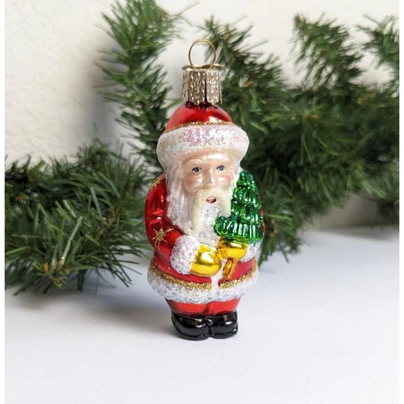 PetalPushersNursery | Holiday | Santa Claus With Tree Old World Christmas Ornament | Poshmark